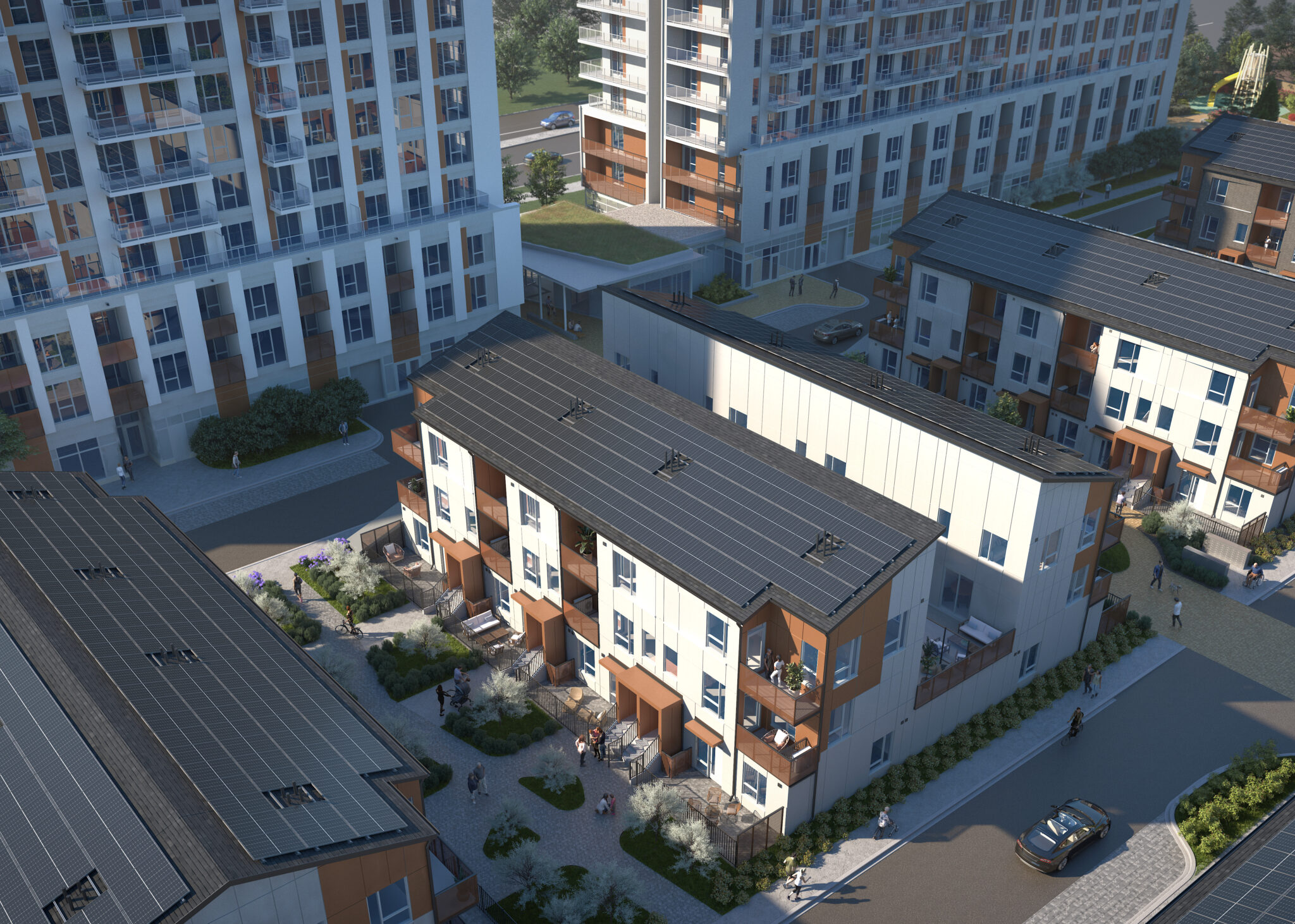 Daniels’ Builds Net-Zero Townhomes with Community-Scale Solar | Clean50