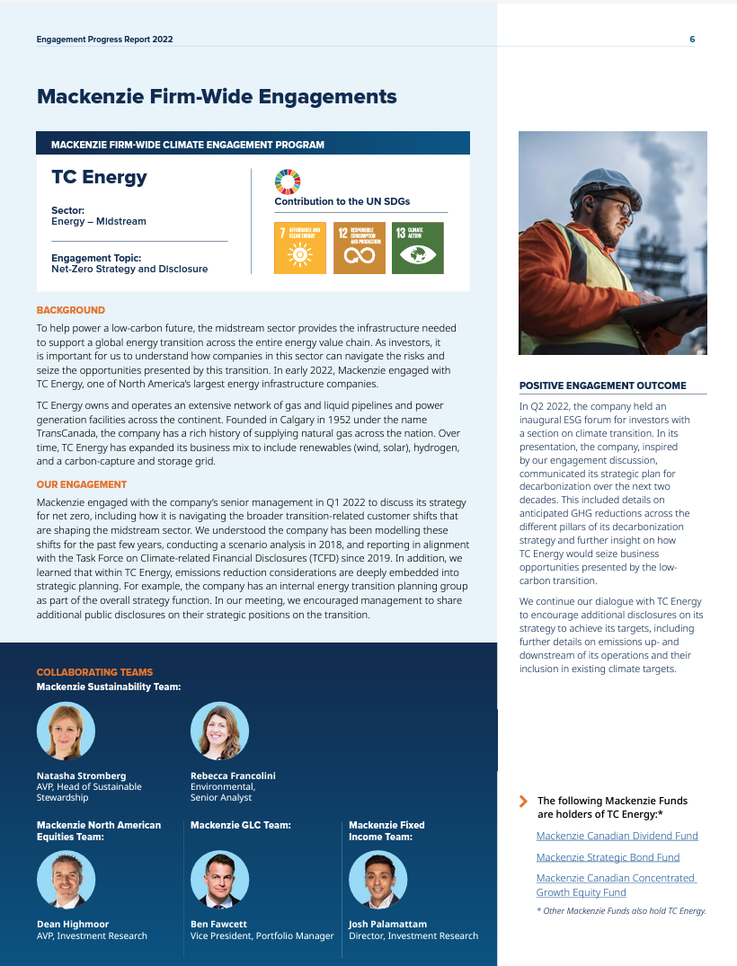 Mackenzie Investment Reaches Out to Their Top 100 Emitters | Clean50