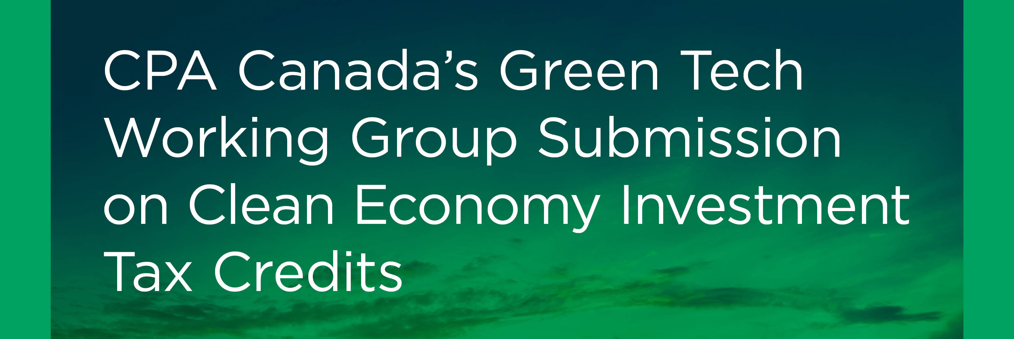 CPA Canada Helps Chart A Course to A Clean Economy | Clean50